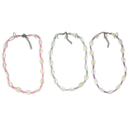 16" Cowrie Necklace with assorted beads Barry-Owen Co., Inc. Call: 323. ...