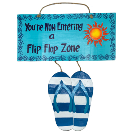Wood Flip Flop Zone Sign Barry-Owen Co., Inc. Call: 323.724.4800