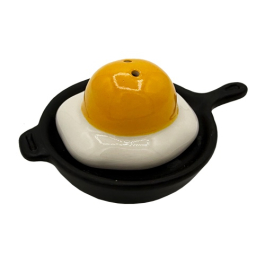 Ceramic Egg and Frying Pan Salt and Pepper set Barry-Owen Co., Inc ...